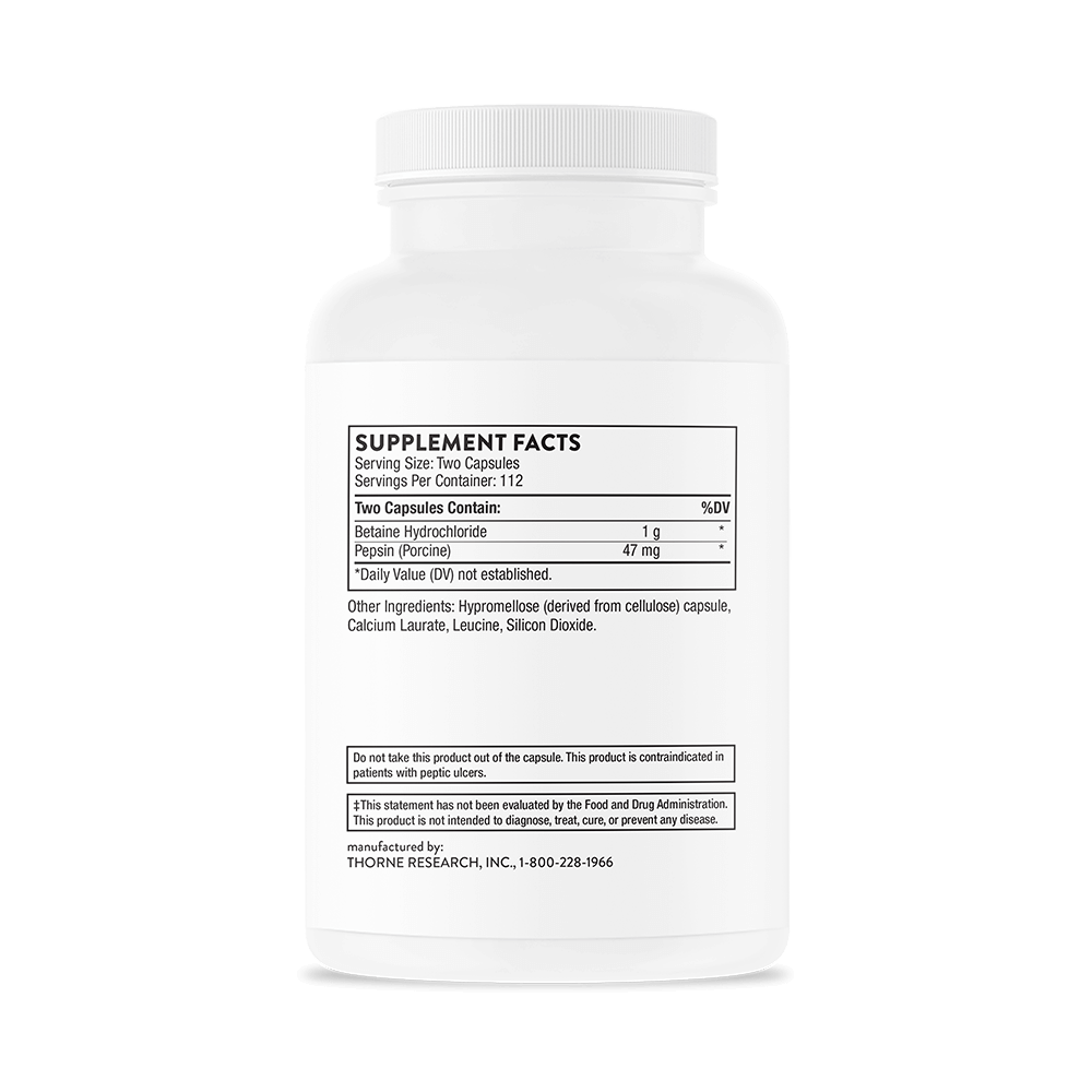 Betaine HCL & Pepsin - Solivana Wellness Shop