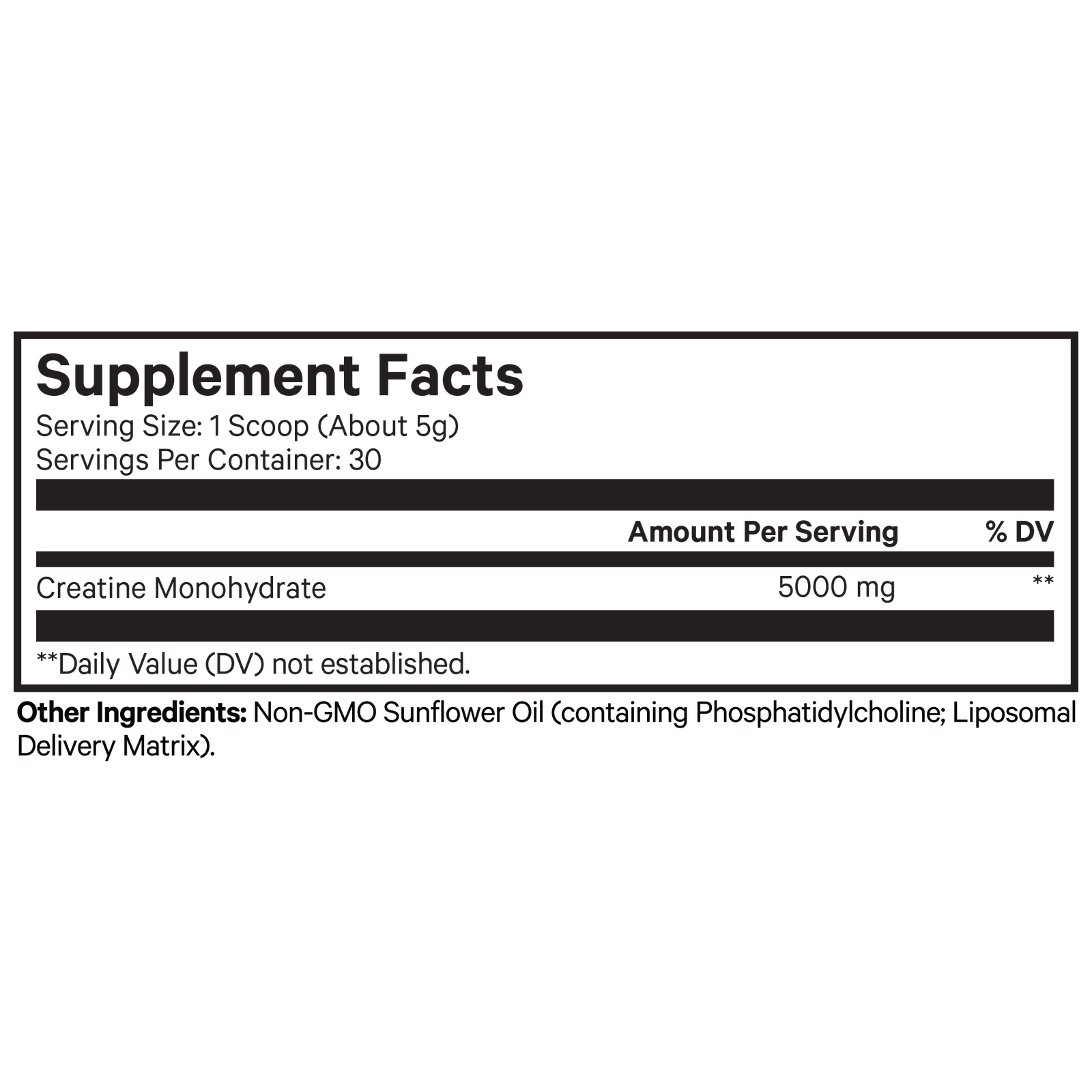 Liposomal Creatine Monohydrate Powder. - Solivana Wellness Shop